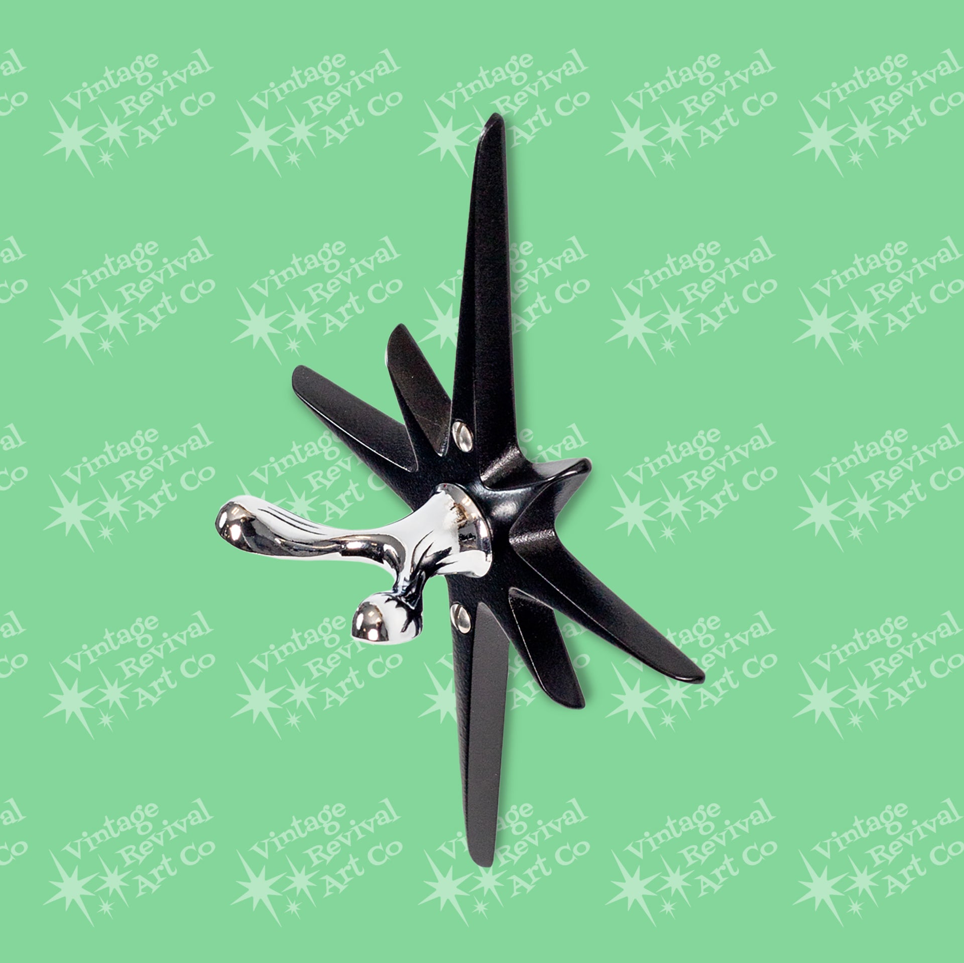 Atomic Starburst Robe Hook Midnight Star Edition – Vintage Revival Art Co®